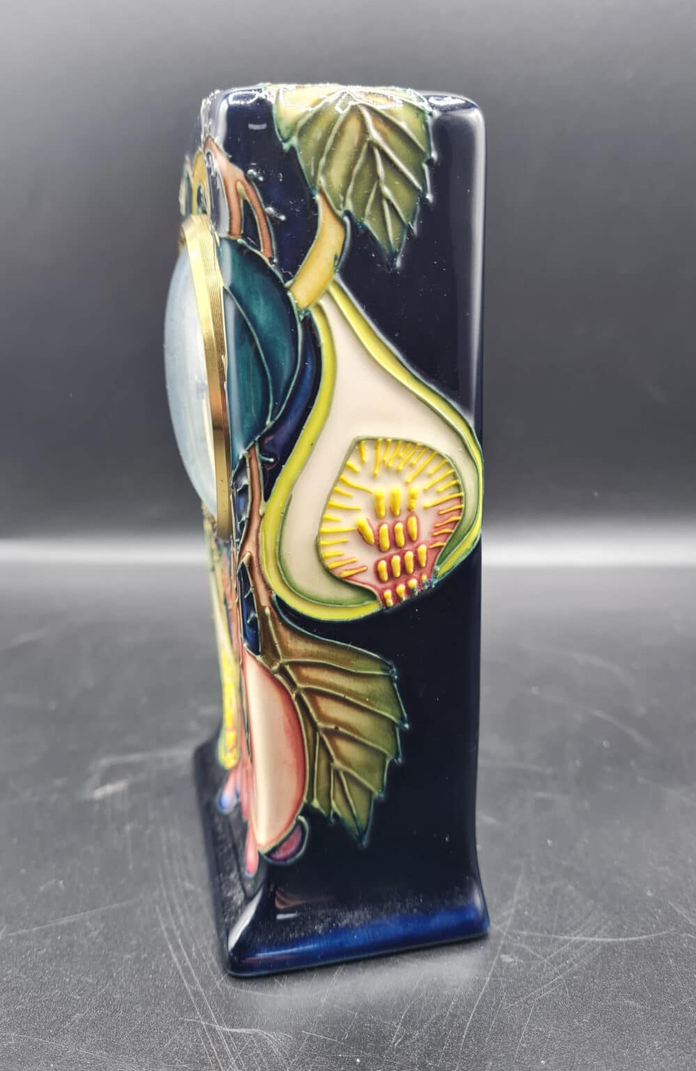 Moorcroft Clock In Queens Choice Design By Emma Bossons